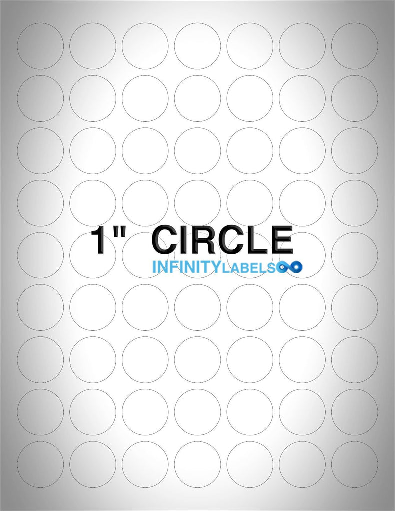 Matte Clear [500 sheets] 1 Circle Laser Sheets - 63 LPS – Infinity Labels