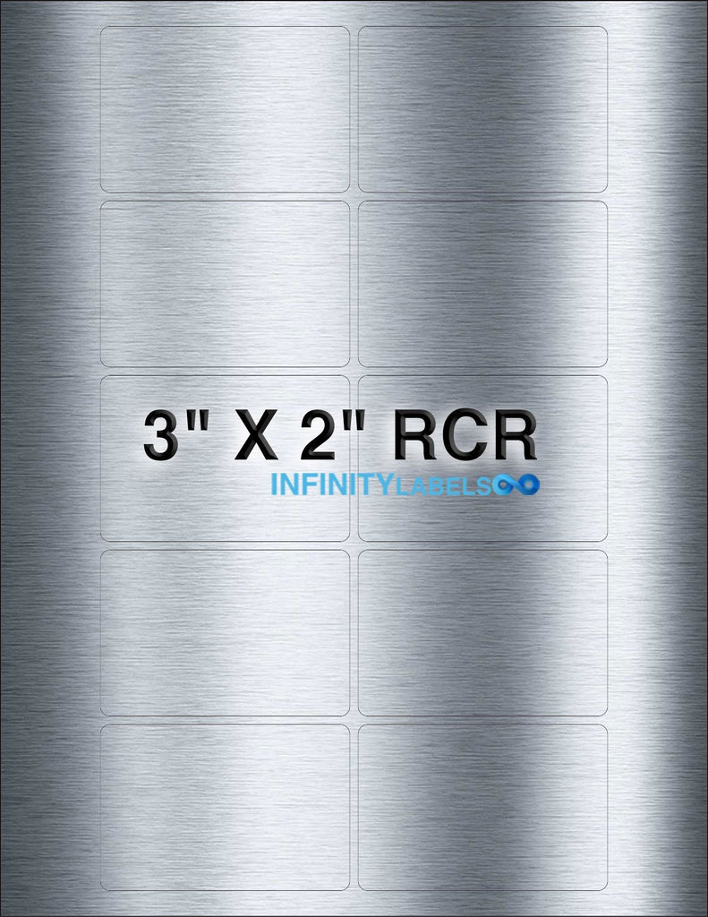 Silver Paper [500 sheets] 3 x 2 Laser Sheets - 10 LPS – Infinity Labels