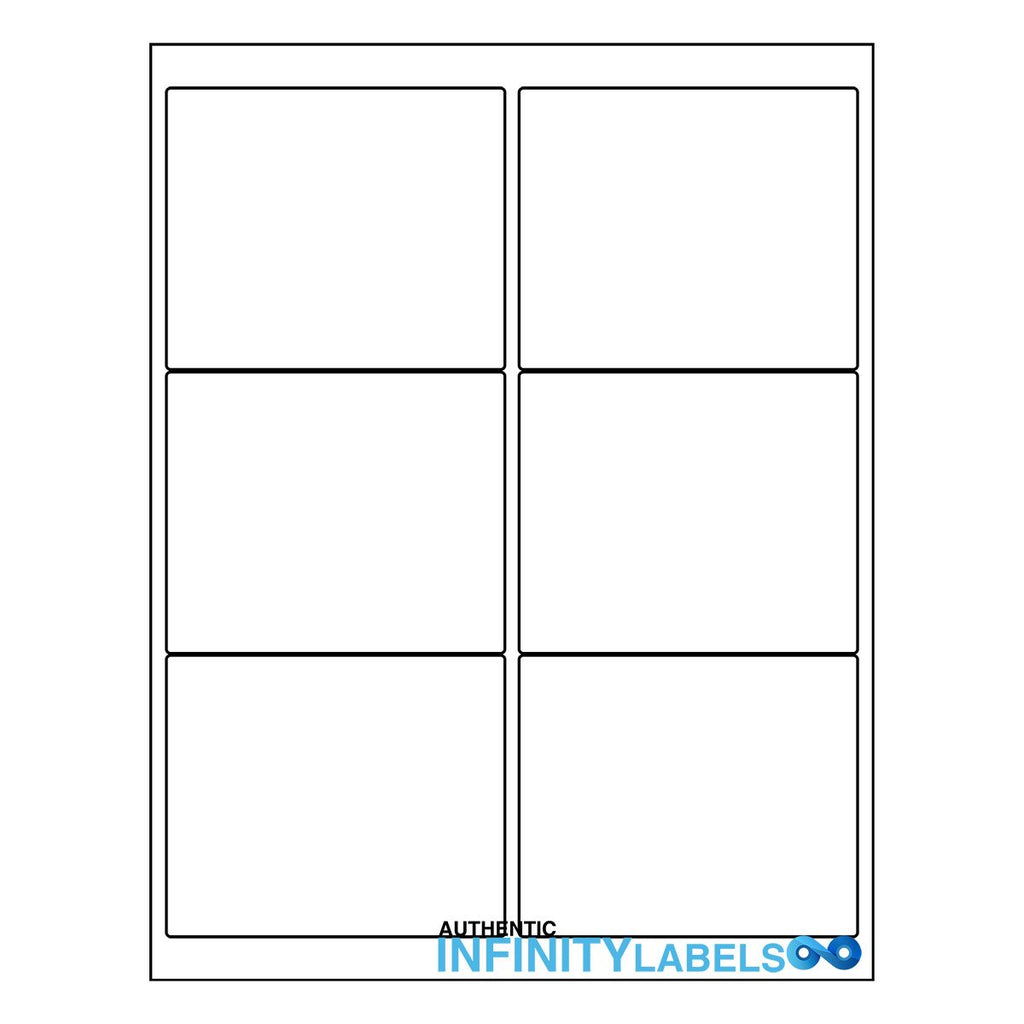 Sheeted Labels: 4" x 3-1/3" White Cover Up Paper Perm Adhesive ...