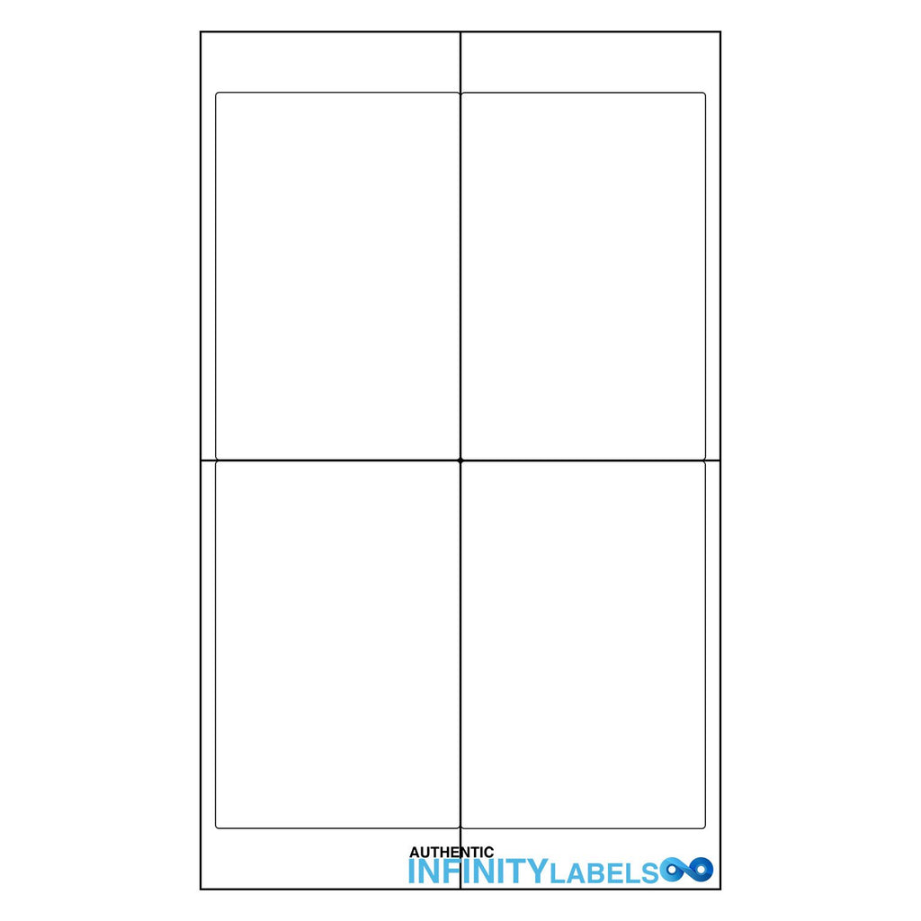 Sheeted Labels: 4" x 6" White Paper Perm Adhesive – Infinity Labels
