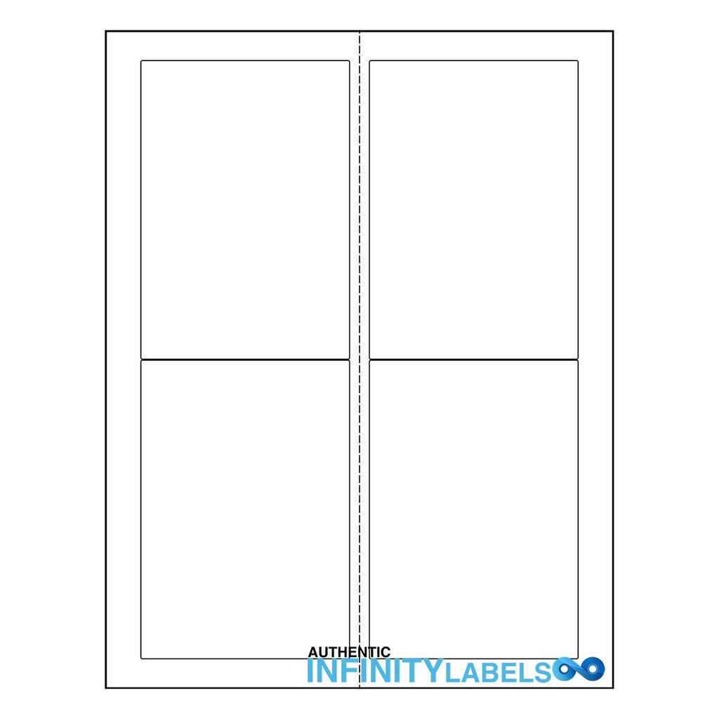 Sheeted Labels: 3-1/2" x 5" Std White Perm Adhesive – Infinity Labels
