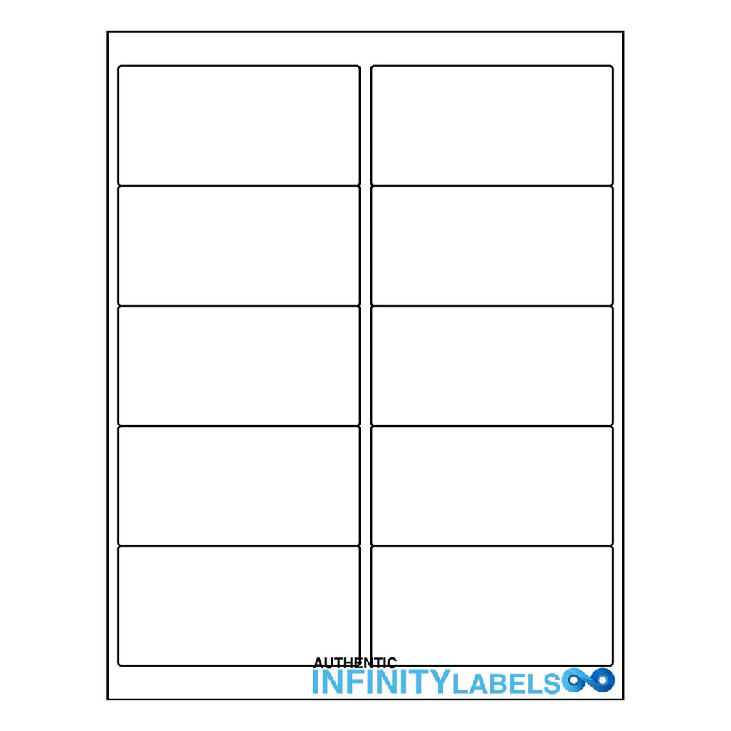 Sheeted Labels: 4" x 2" White Cover Up Paper Perm Adhesive – Infinity ...