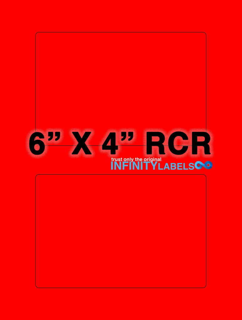 Fl Red Paper [100 sheets] 6 x 4 Laser Sheets - 2 LPS – Infinity Labels