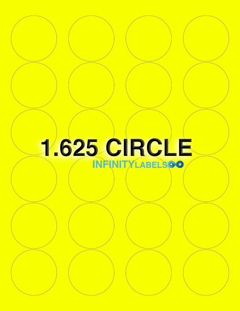 Fl Yellow Paper [200 sheets] 1.625 Circle Laser Sheets - 24 LPS ...